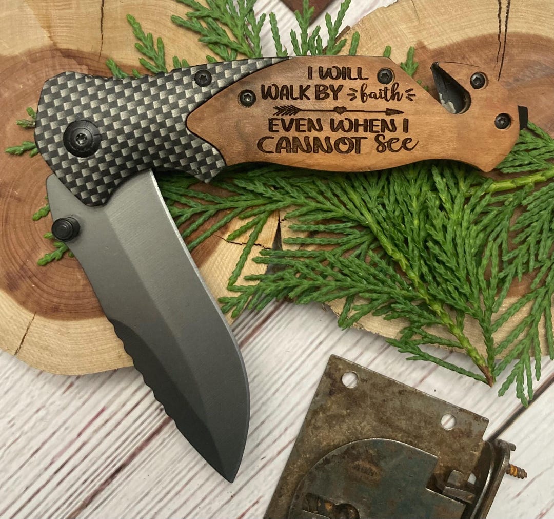 I Will Walk by Faith Knife - Etsy