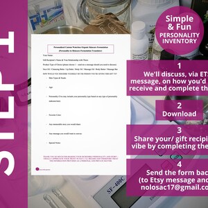 Personalized Custom Waterless Skincare Formulation PDF - Etsy