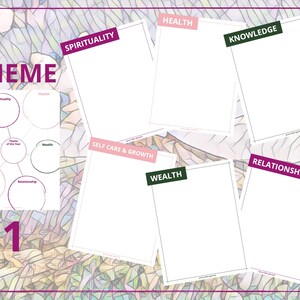 Printable Vision Board + Kit (with Quotes, Affirmations & Words) - Etsy