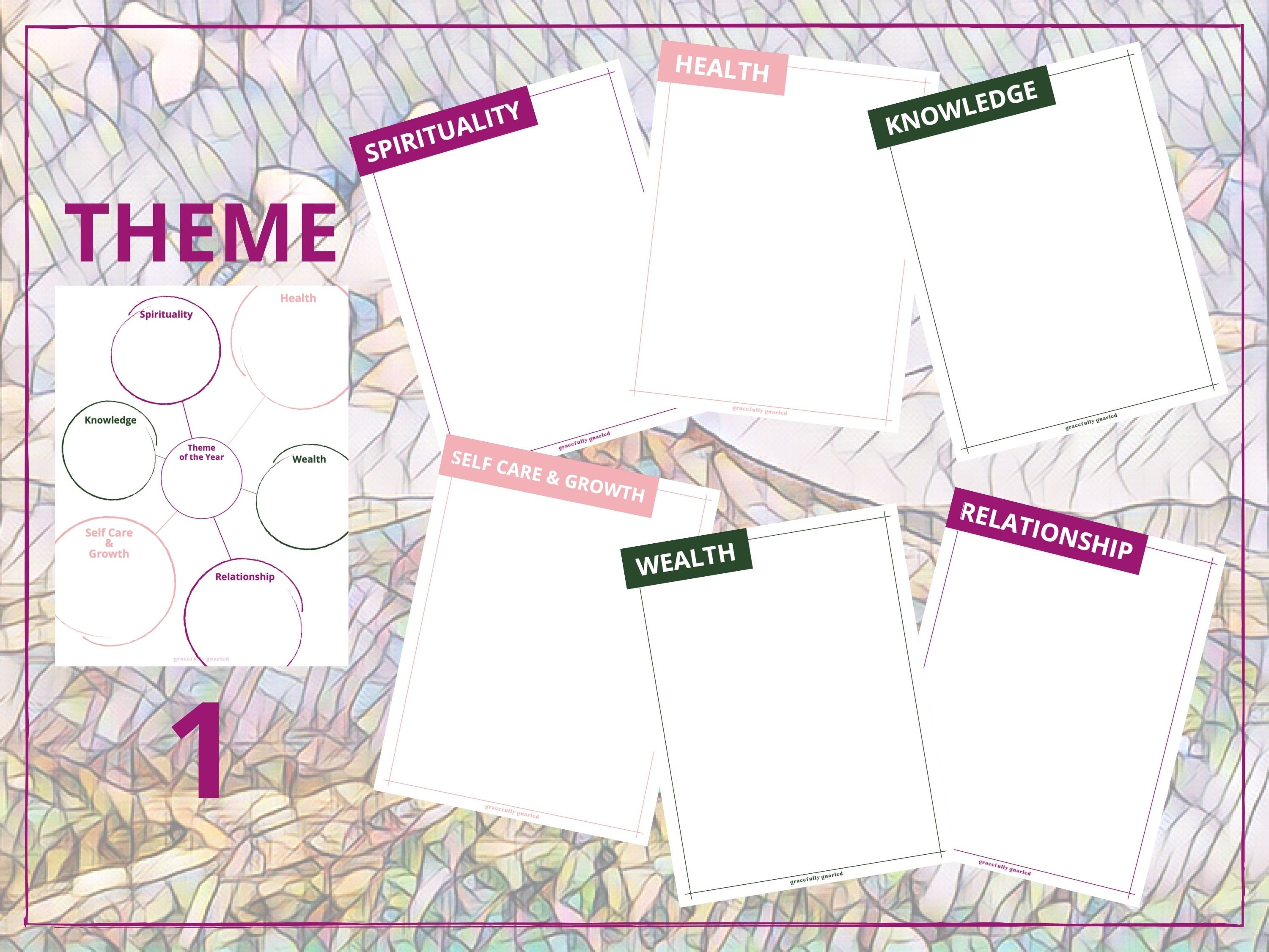 Printable Vision Board Kit with Quotes Affirmations & - Etsy