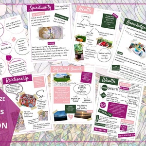 Printable Vision Board + Kit (with Quotes, Affirmations & Words) - Etsy