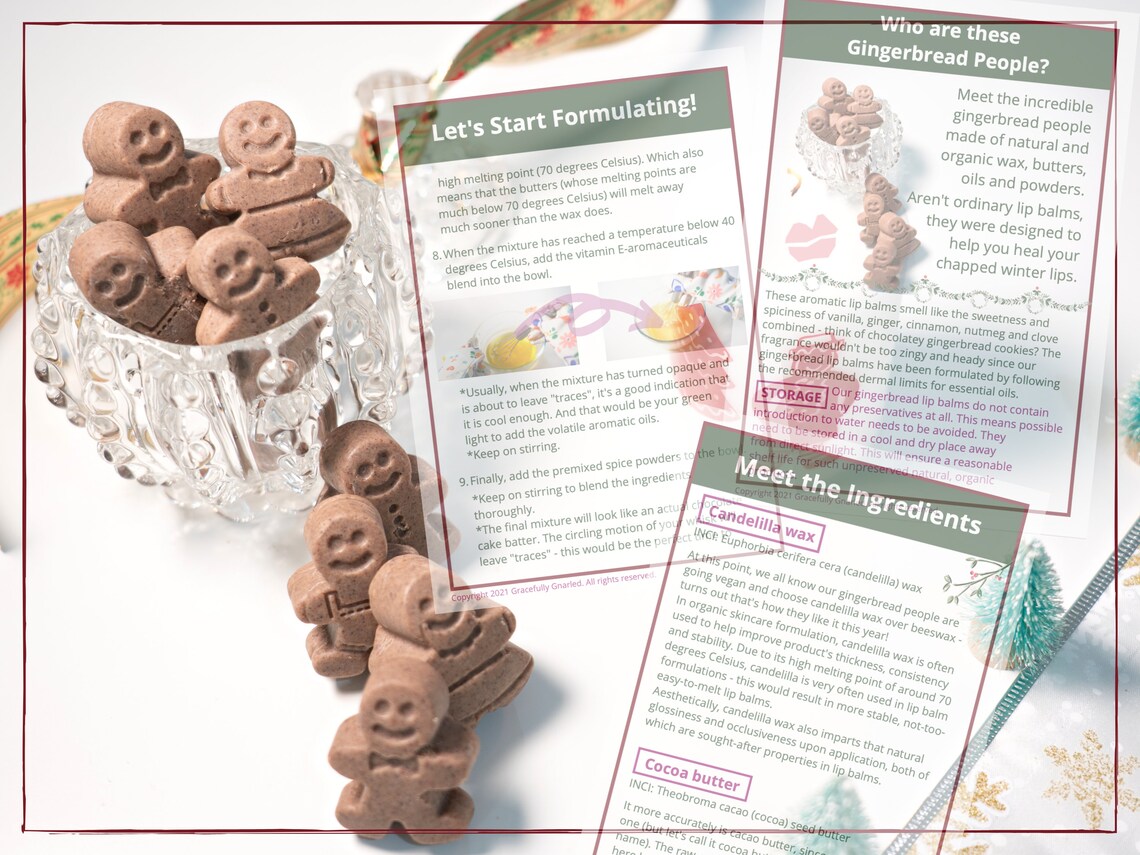 Vegan Christmas Gingerbread Lip Balm Formulation - Etsy