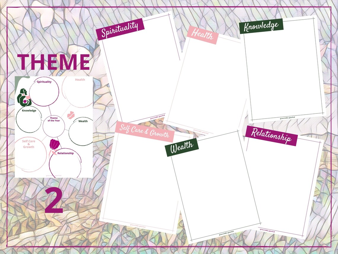 Printable Vision Board Kit with Quotes Affirmations & - Etsy