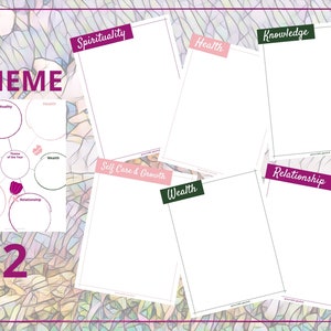 Printable Vision Board + Kit (with Quotes, Affirmations & Words) - Etsy