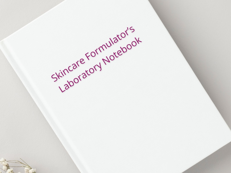 Skincare Formulator's Laboratory Notebook (printable PDF) - Etsy