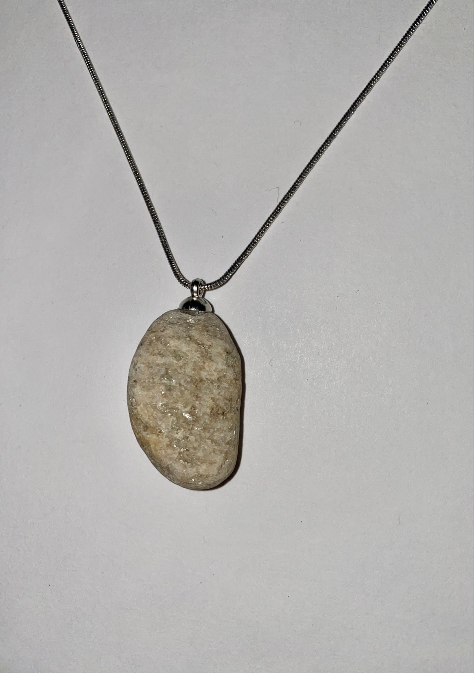 Raw Milky Quartz/pyrite Beach Rock/stone Boho Necklaces - Etsy