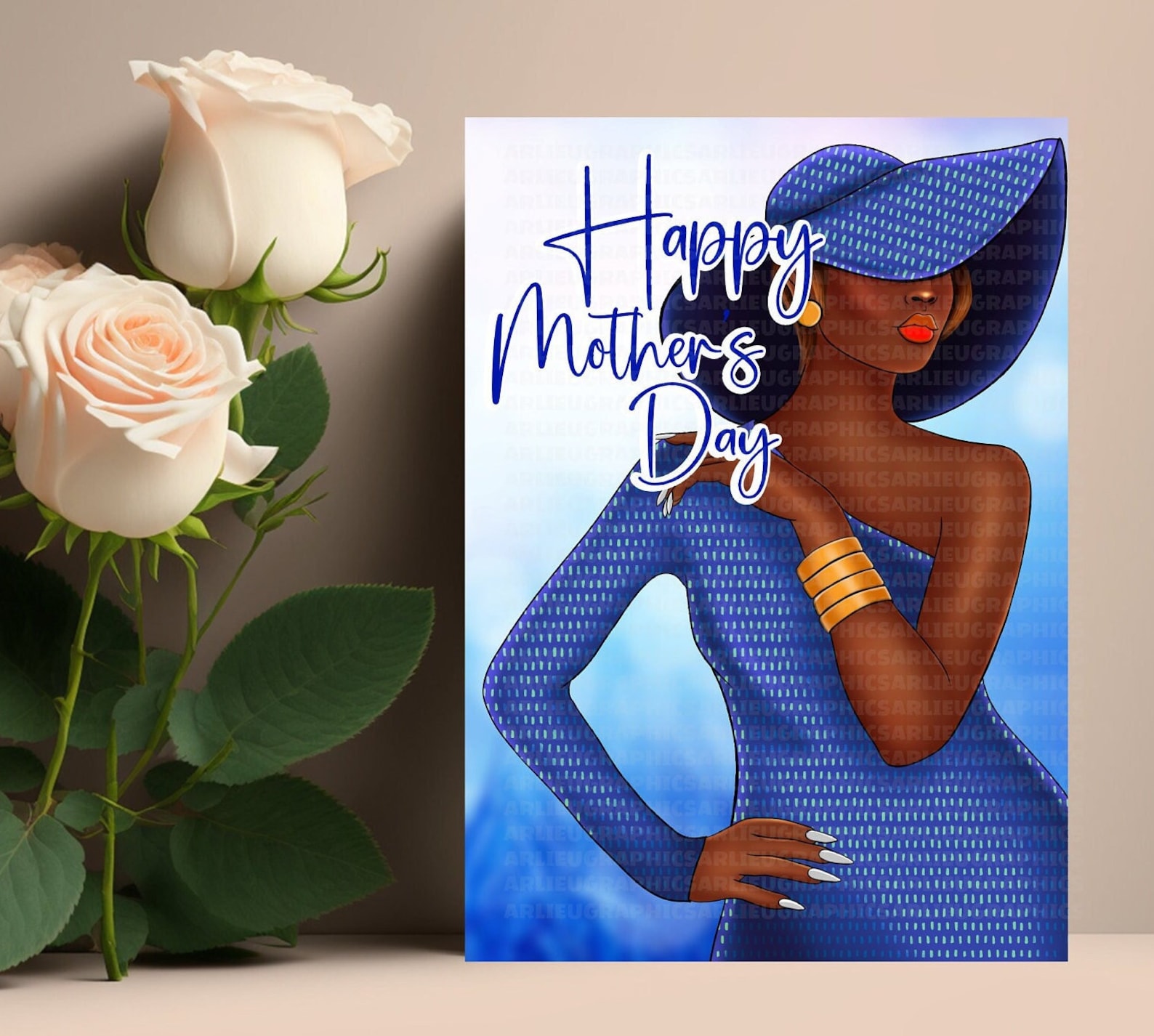 Mothers Day Greeting Cards for Black Women, Holiday Cards for African ...