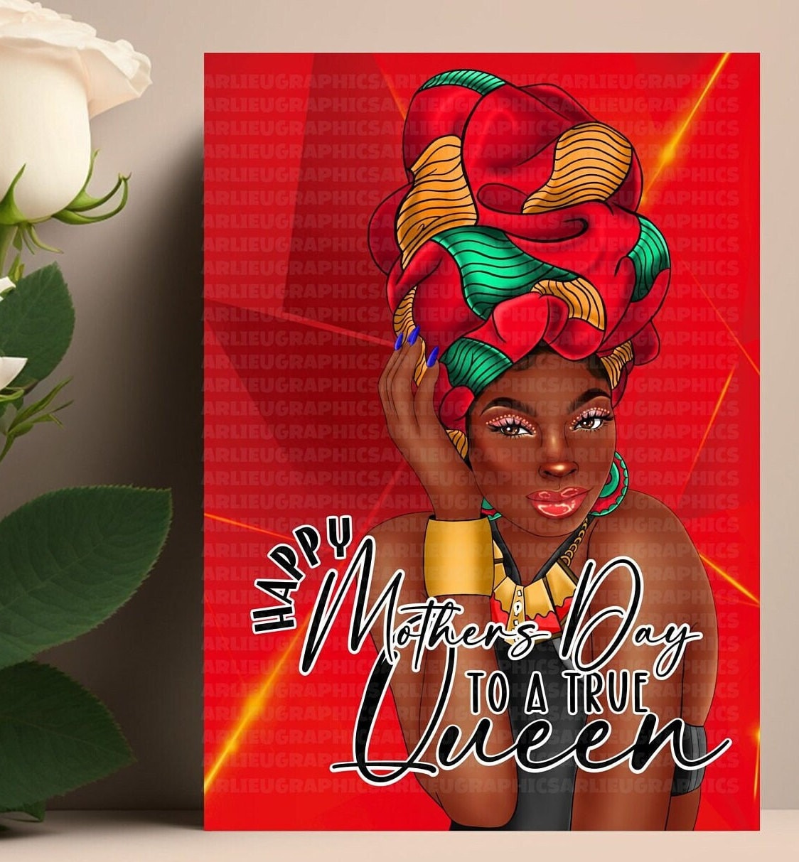 Mother's Day Cards for Black Women, African American, Afrocentric ...
