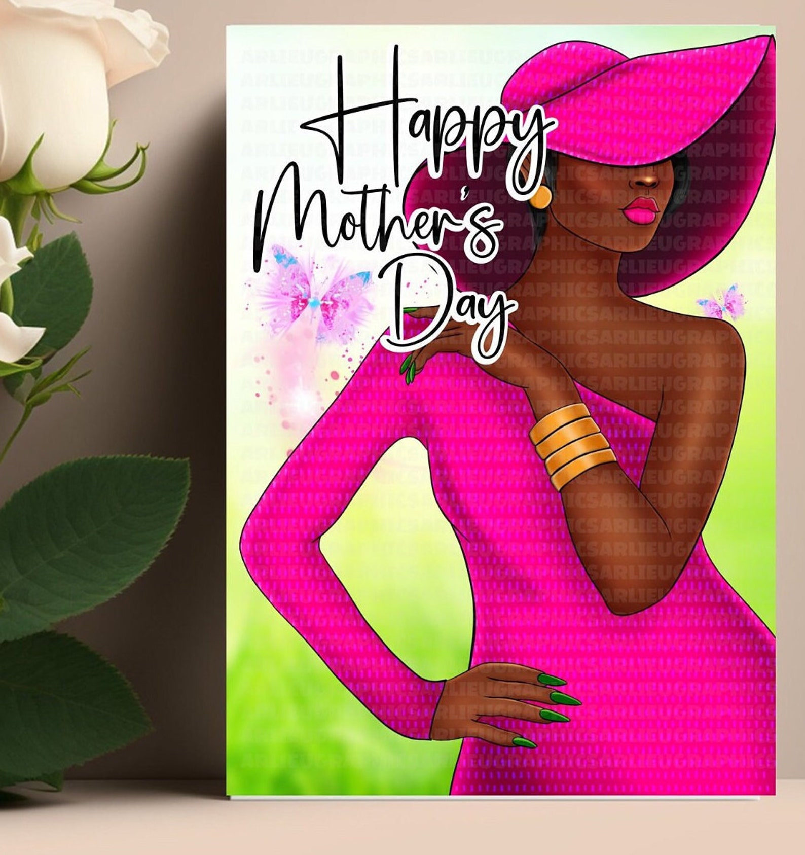 Mothers Day Greeting Cards for Black Women, Holiday Cards for African ...