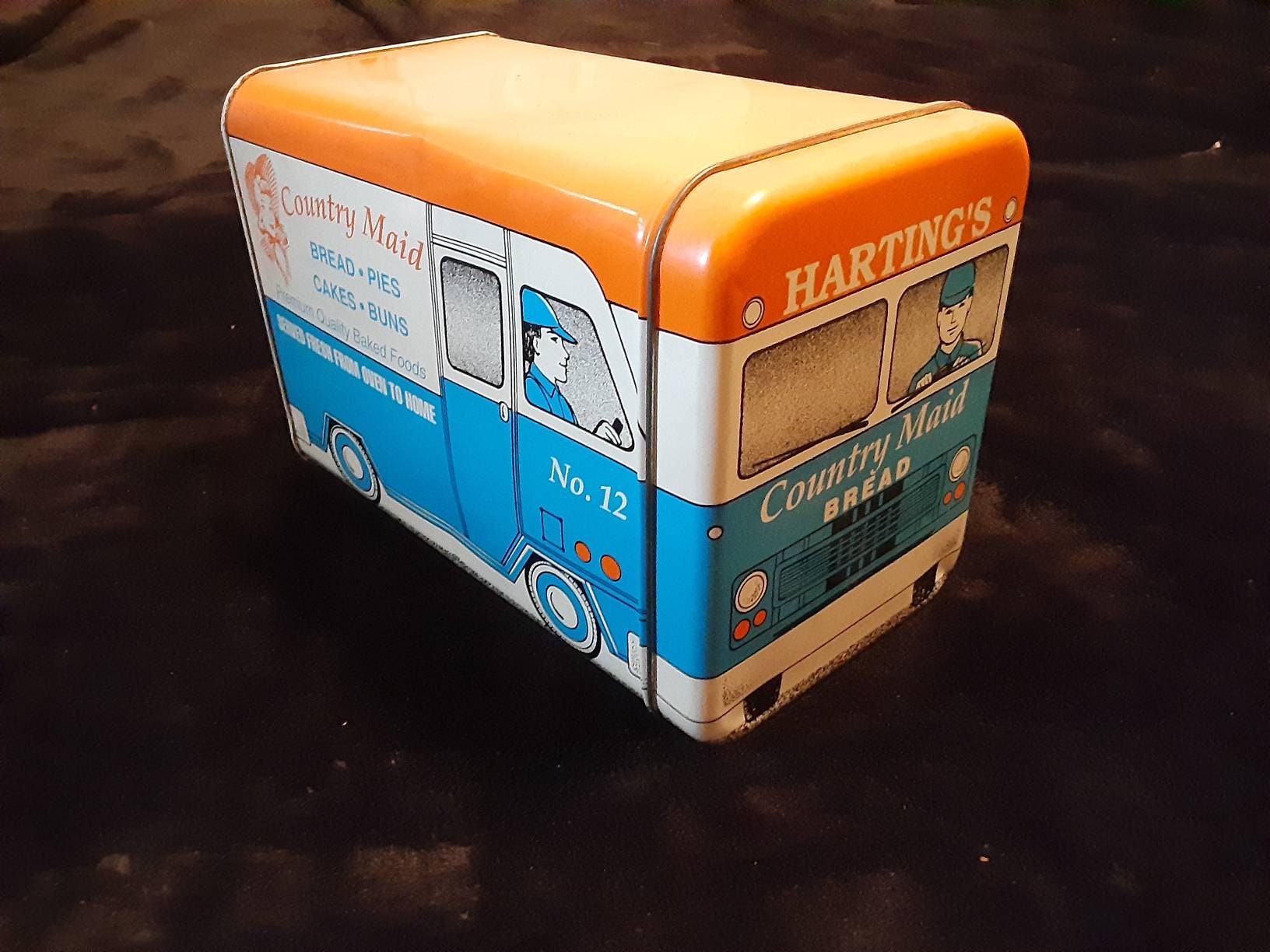 Vintage Tin Bread Box Delivery Van Harting's Bakery Bowmansville PA - Etsy