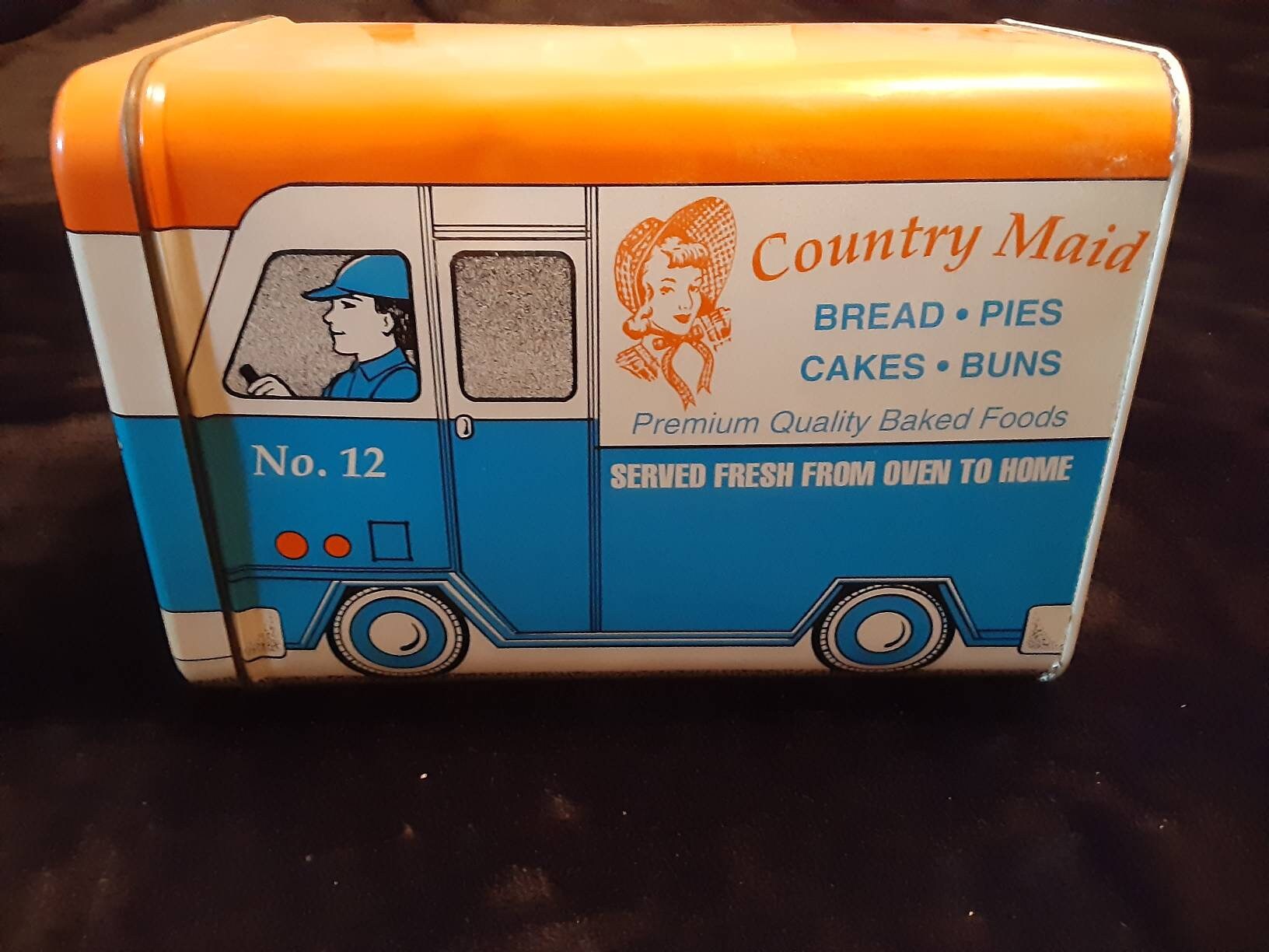 Vintage Tin Bread Box Delivery Van Harting's Bakery Bowmansville PA ...