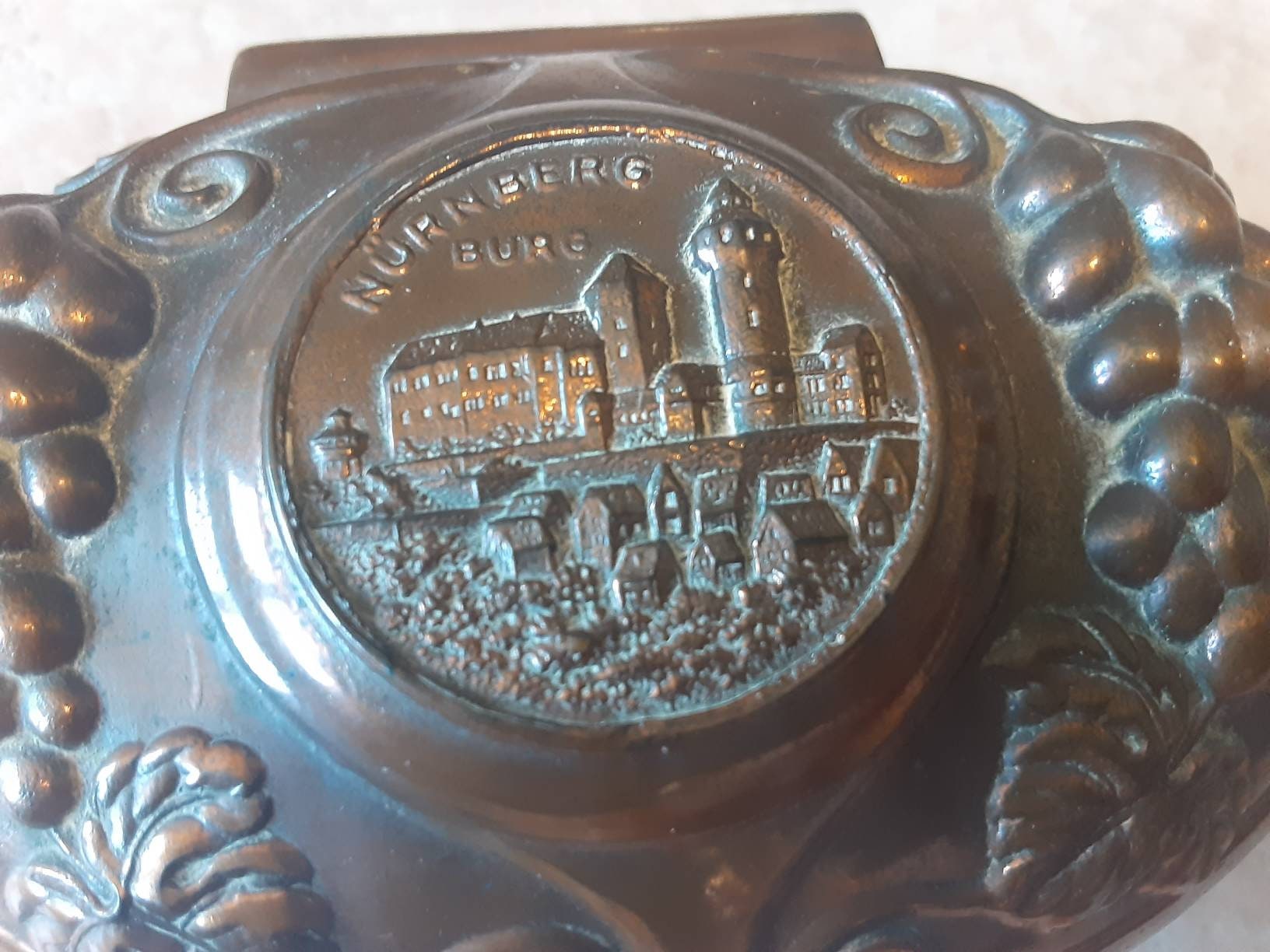 Antique German Rare Copper Jewelry Box Nürnberg Burg Early - Etsy