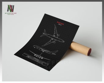 Boeing 787 Poster - Etsy UK