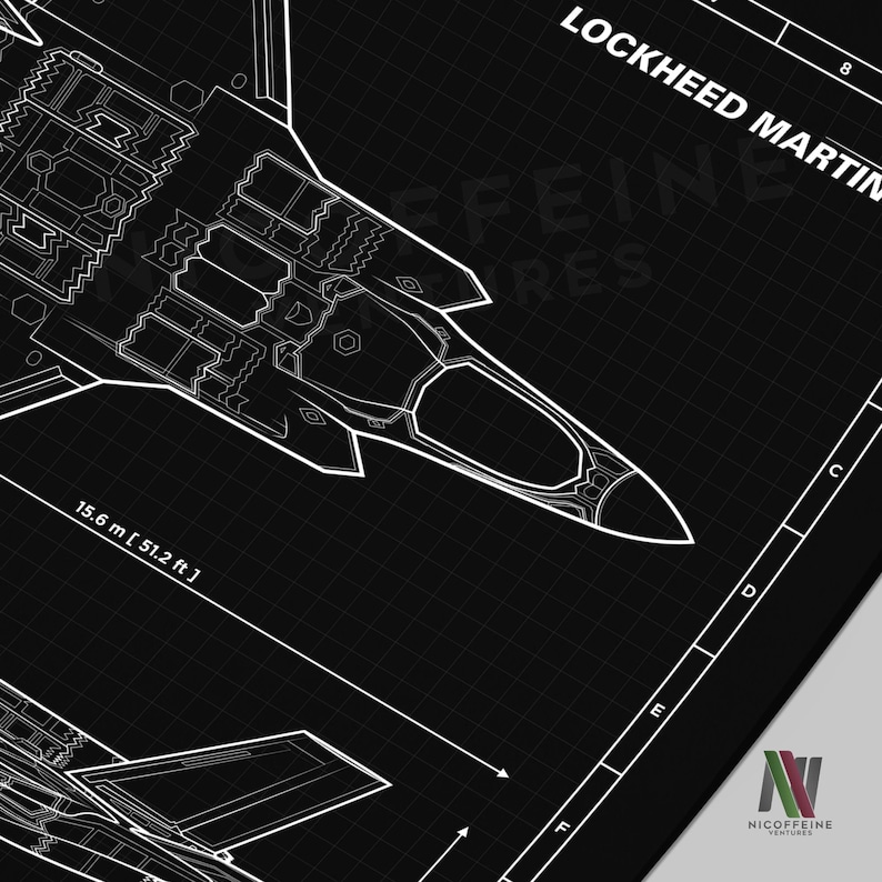 Lockheed Martin F-35 Lightning II Aircraft / Flight / Jet Blueprint ...