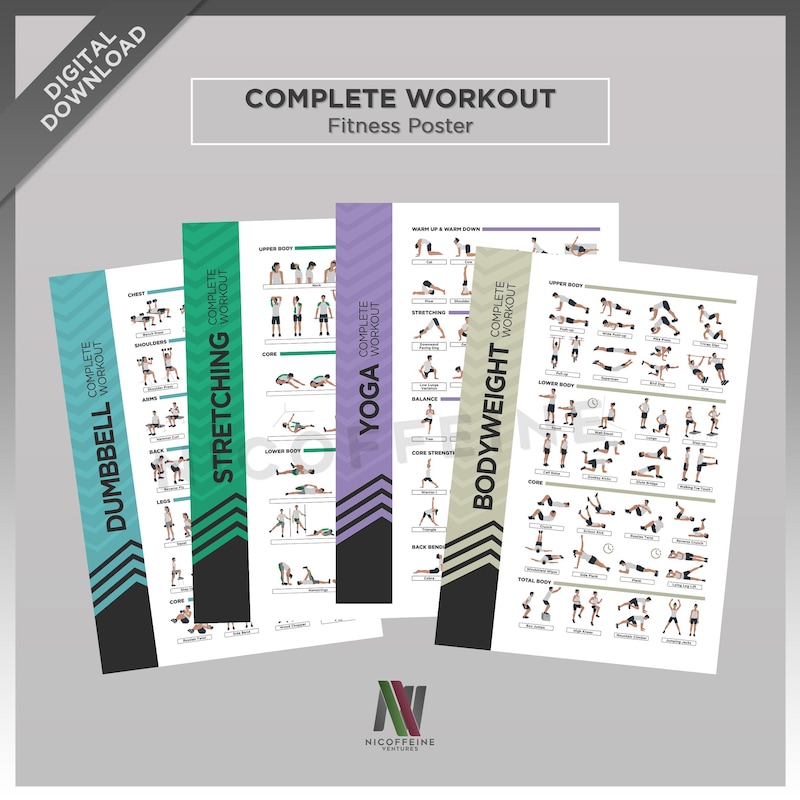 Poster Art Dumbbell - Etsy UK