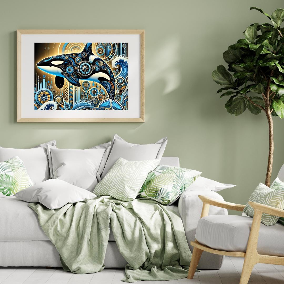 Indigenous Inspired Orca Art - Etsy