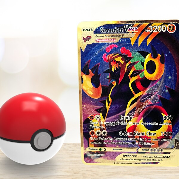 Groudon Vmax - Etsy
