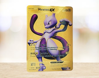 Metal Mewtwo Card - Etsy