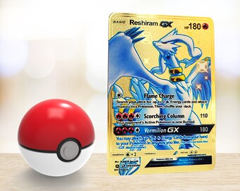 Reshiram Gold Card - Etsy