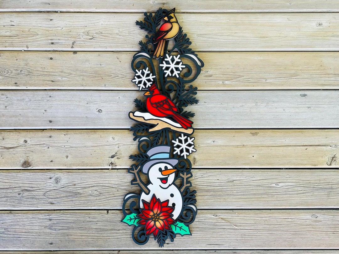 Winter Trellis Door Hanger Winter Wall Sign Winter Wall Decor Winter ...