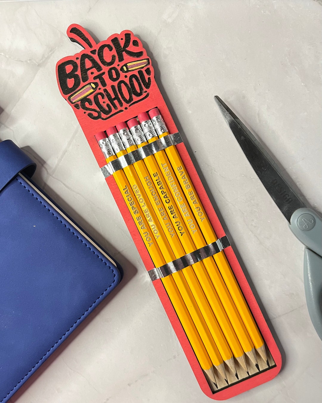 Personalized 2 Pencils Custom Engraved Pencils Back to School Supplies ...