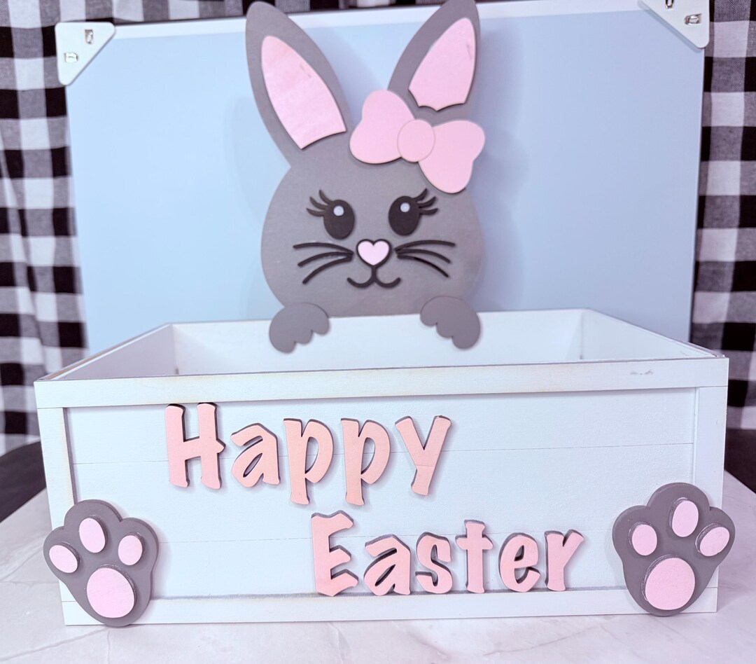 Personalized Easter Bunny Gift Box – Adorable Easter Basket Alternative ...