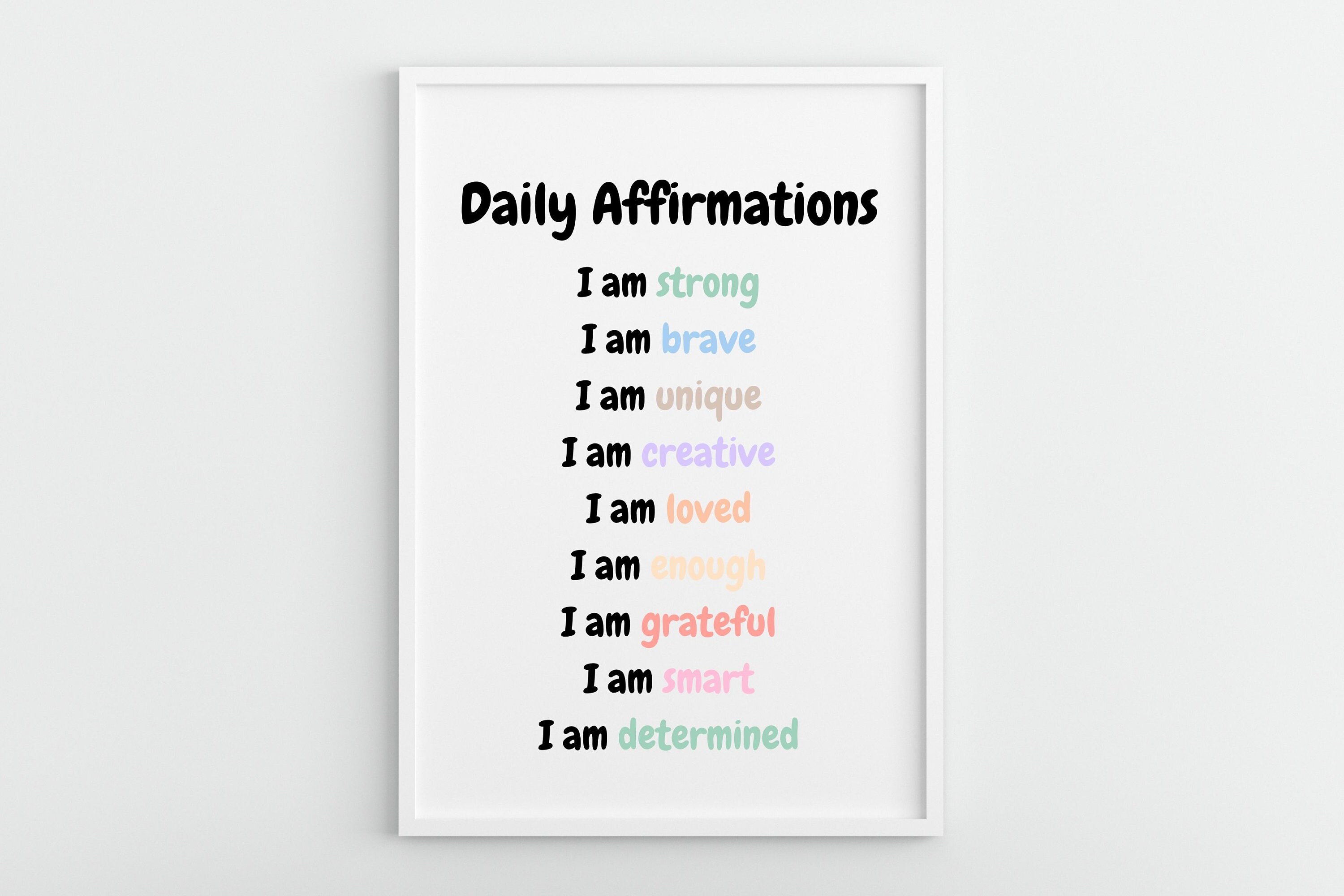 Montessori Educational Kids Learning Posters, Set of 6, ASL Sign ...