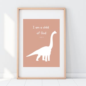 Dinosaur Bible Verses Prints T-rex Print Triceratops Poster ...