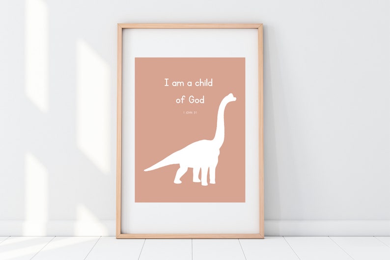 Dinosaur Bible Verses Prints T-rex Print Triceratops Poster ...