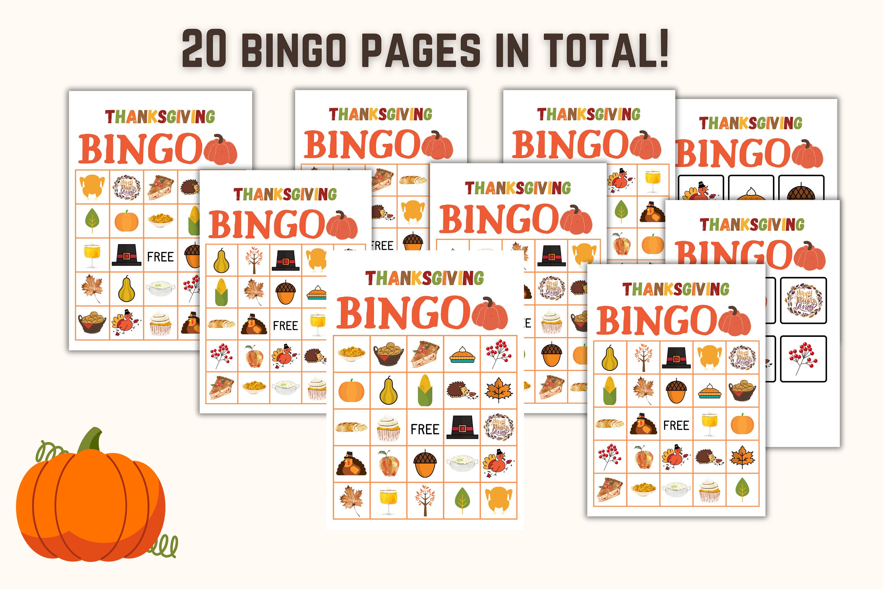 Thanksgiving Printable Games, Thanksgiving Games Bundle, Best ...