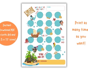 Treasure Map Reward Chart - Etsy