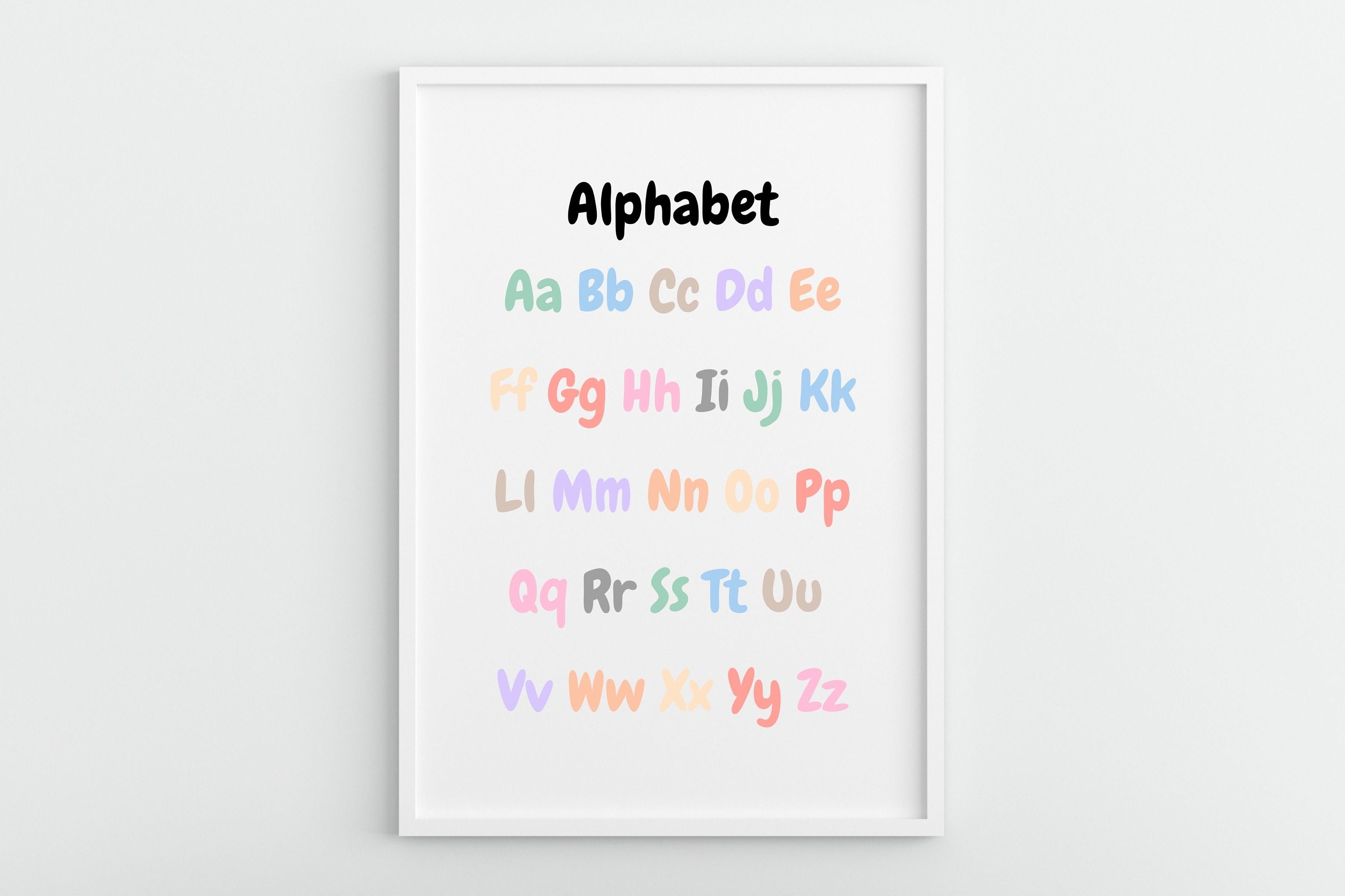 Montessori Educational Kids Learning Posters Set of 6 ASL - Etsy