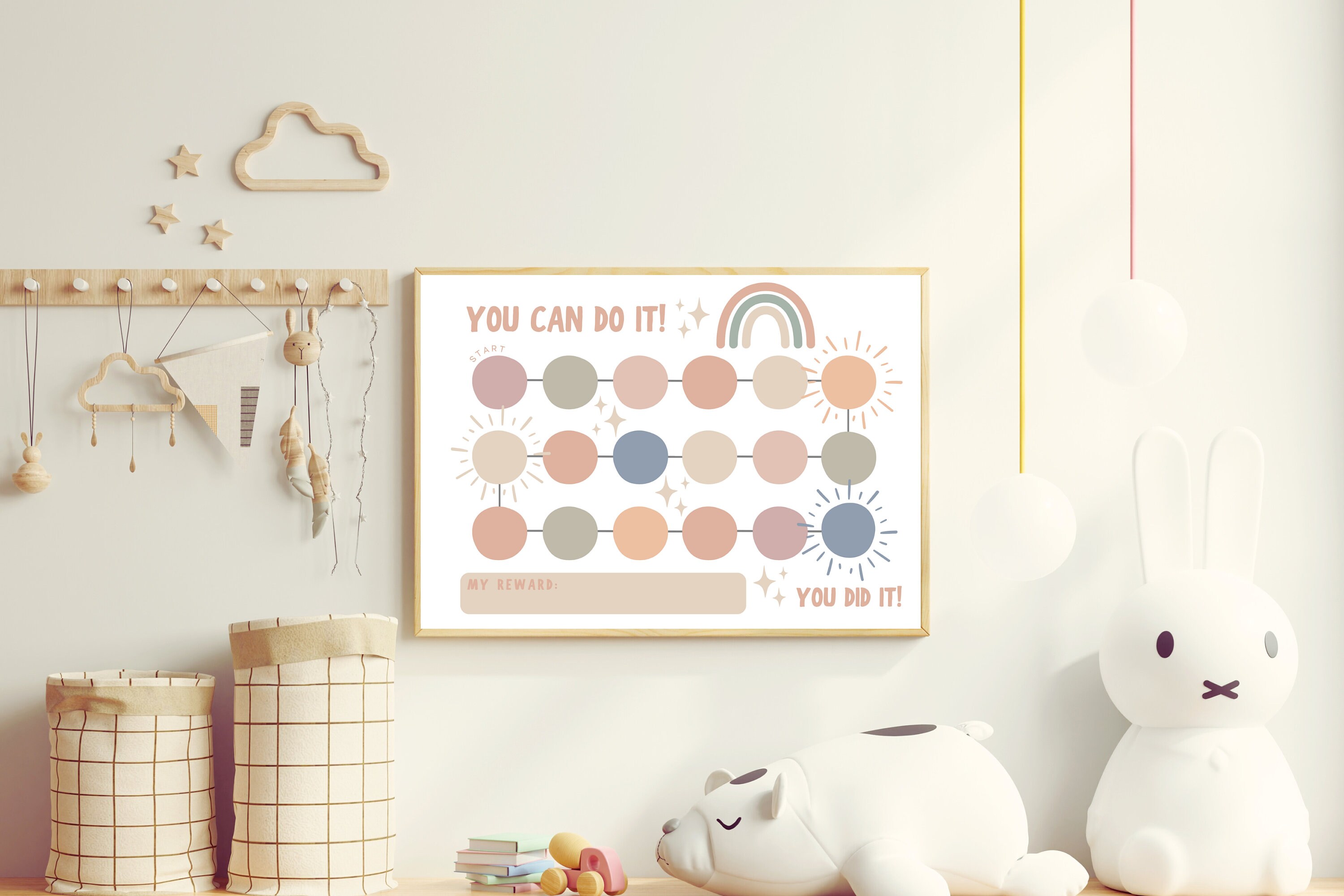 Reward Stickers Chart Toddler Reward Chart Potty Chart - Etsy