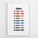 Montessori Educational Kids Learning Posters, Set of 6, ASL Sign ...