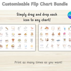 Editable Kids Flip Chart, Morning and Evening Schedules, Daily Visual ...