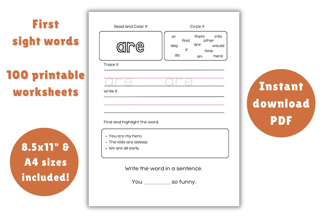 Sight Word Bundle, Sight Words Printable, 1st Grade, Learning to Read ...