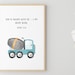 Bible Verse Construction Set of 3 Prints Kids Truck Tractor Digger ...