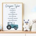 Bible Verse Construction Set of 3 Prints Kids Truck Tractor Digger ...