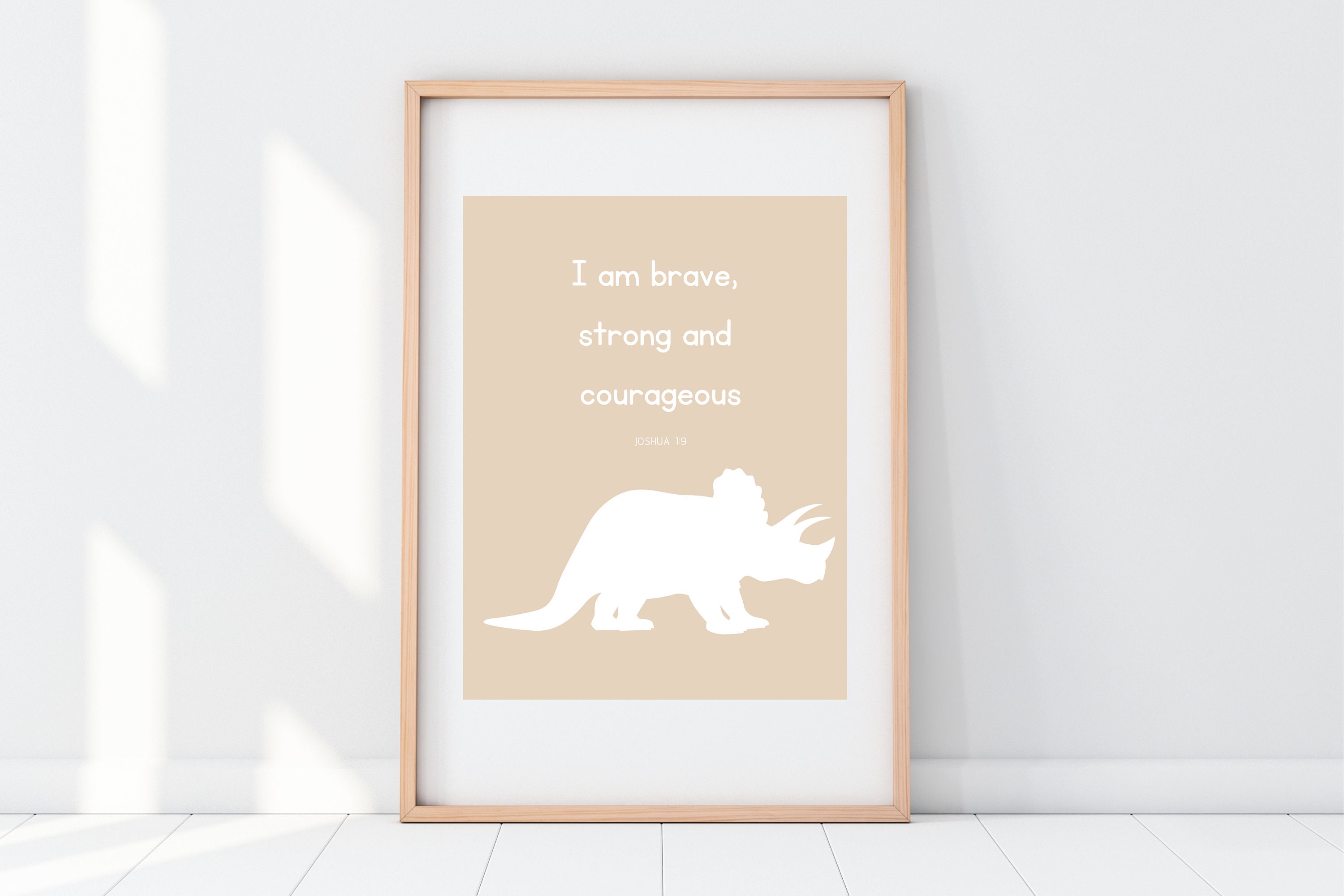 Dinosaur Bible Verses Prints T-rex Print Triceratops Poster ...