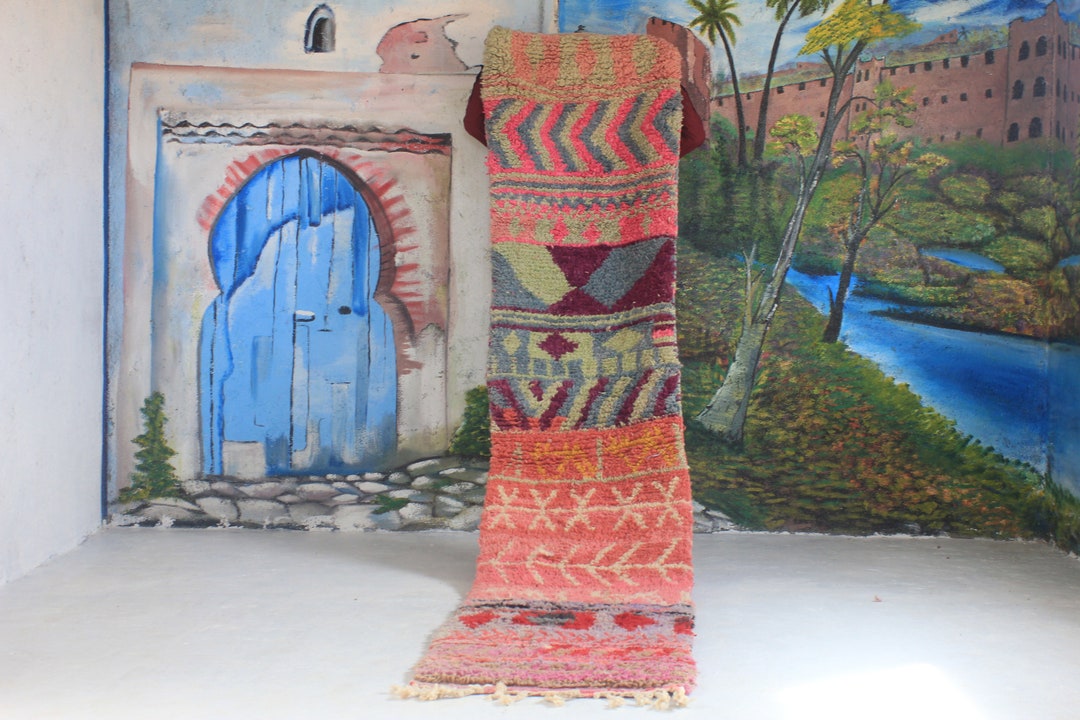 Custom Fabulous Boujad Rug, Authentic Moroccan Rug, Abstract ...