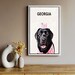 Pet Portrait Custom Design and Personalized. Pet Dog Wall Art DIGITAL ...