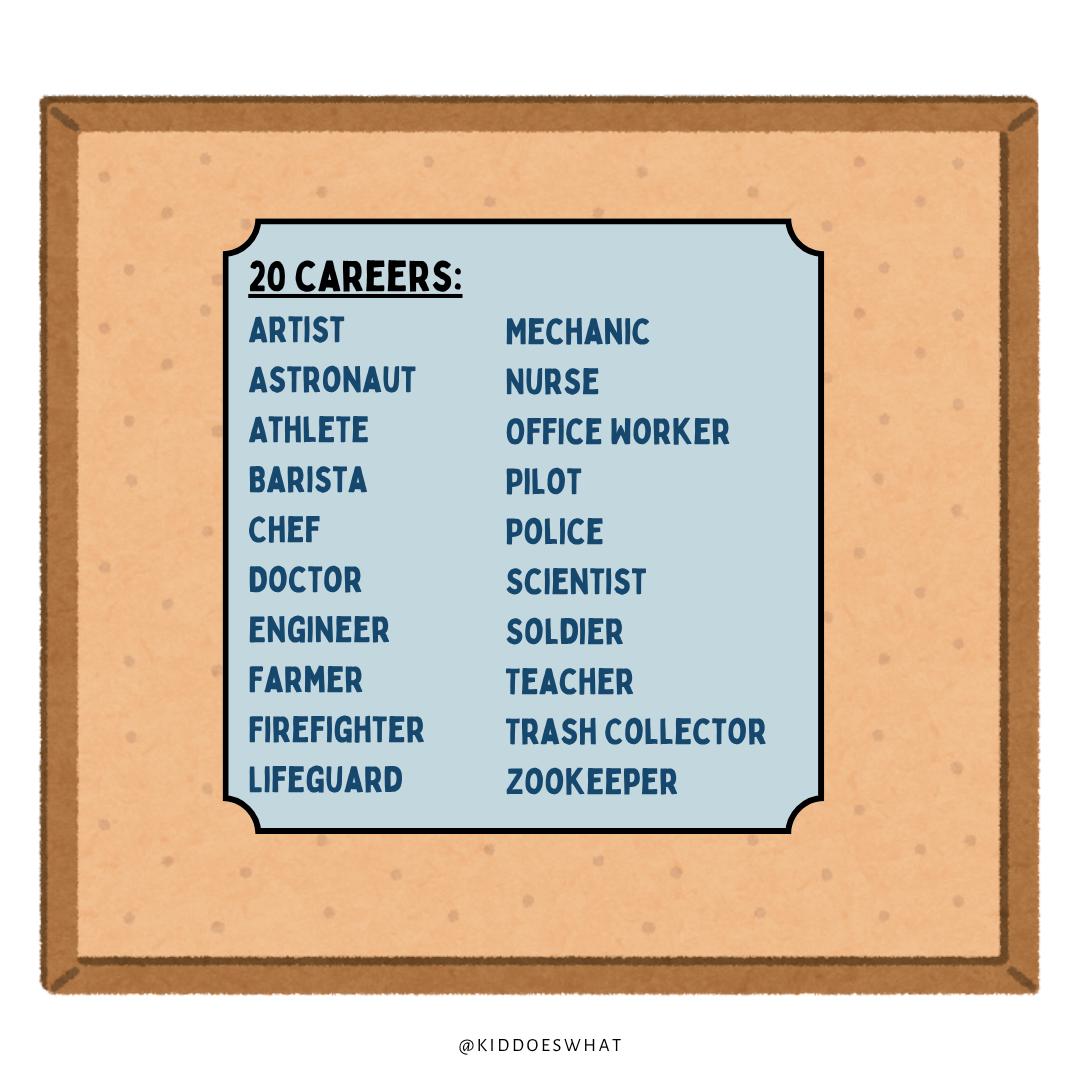 Career Exploration and Community Helpers Matching Activity | Preschool ...