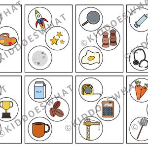 Career Exploration and Community Helpers Matching Activity | Preschool ...