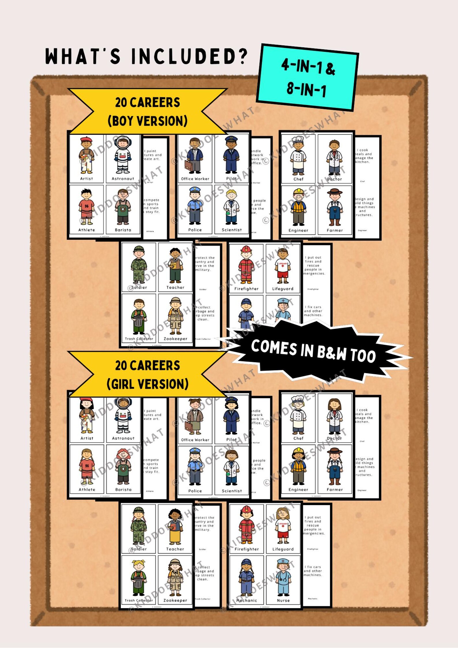 Career Exploration | Community Helpers Flashcards | Preschool ...