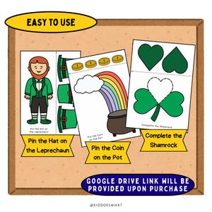 St Patrick's Day Game | Pin the Hat on the Leprechaun | Preschool ...