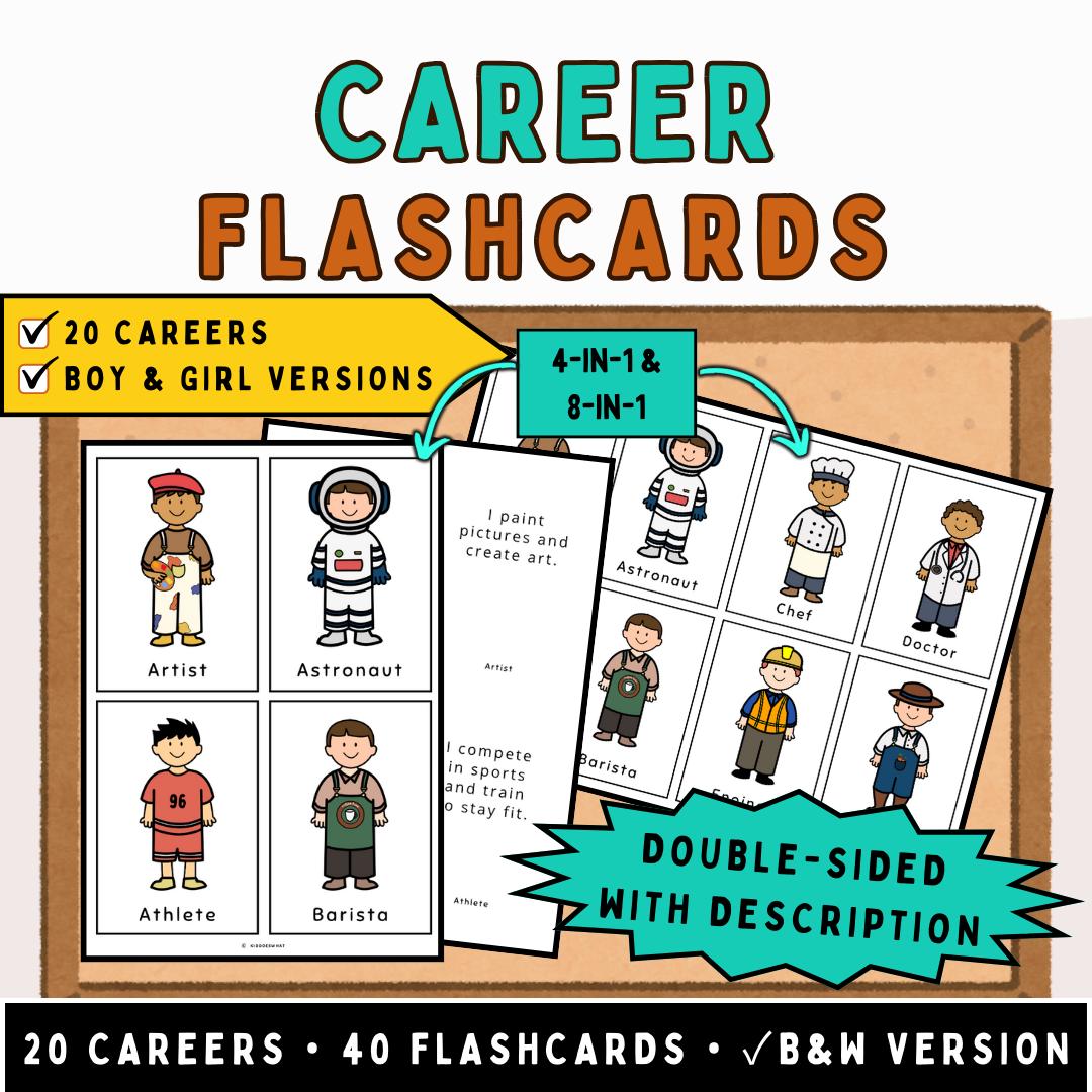 Career Exploration | Community Helpers Flashcards | Preschool ...