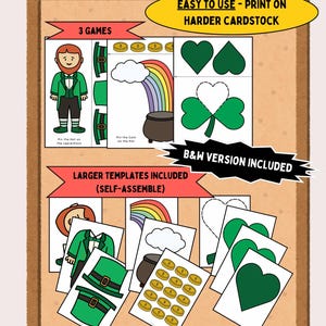 St Patrick's Day Game | Pin the Hat on the Leprechaun | Preschool ...