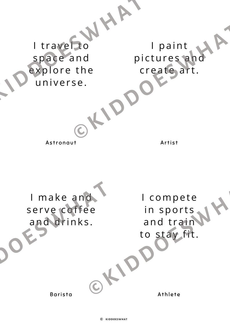 Career Exploration | Community Helpers Flashcards | Preschool ...