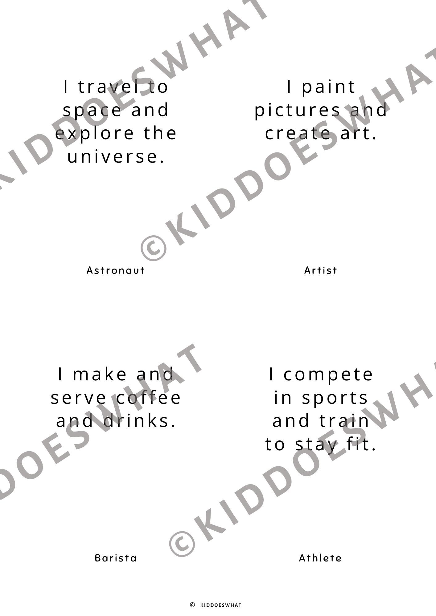 Career Exploration | Community Helpers Flashcards | Preschool ...