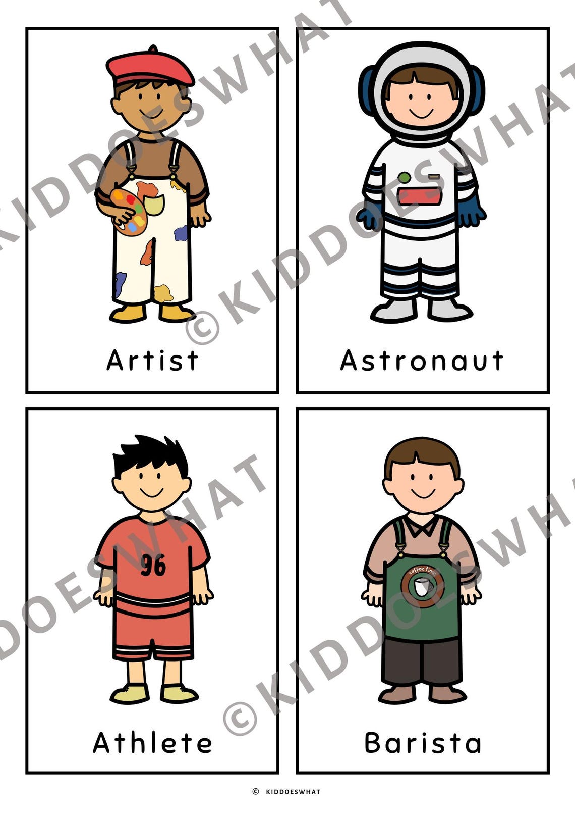 Career Exploration | Community Helpers Flashcards | Preschool ...